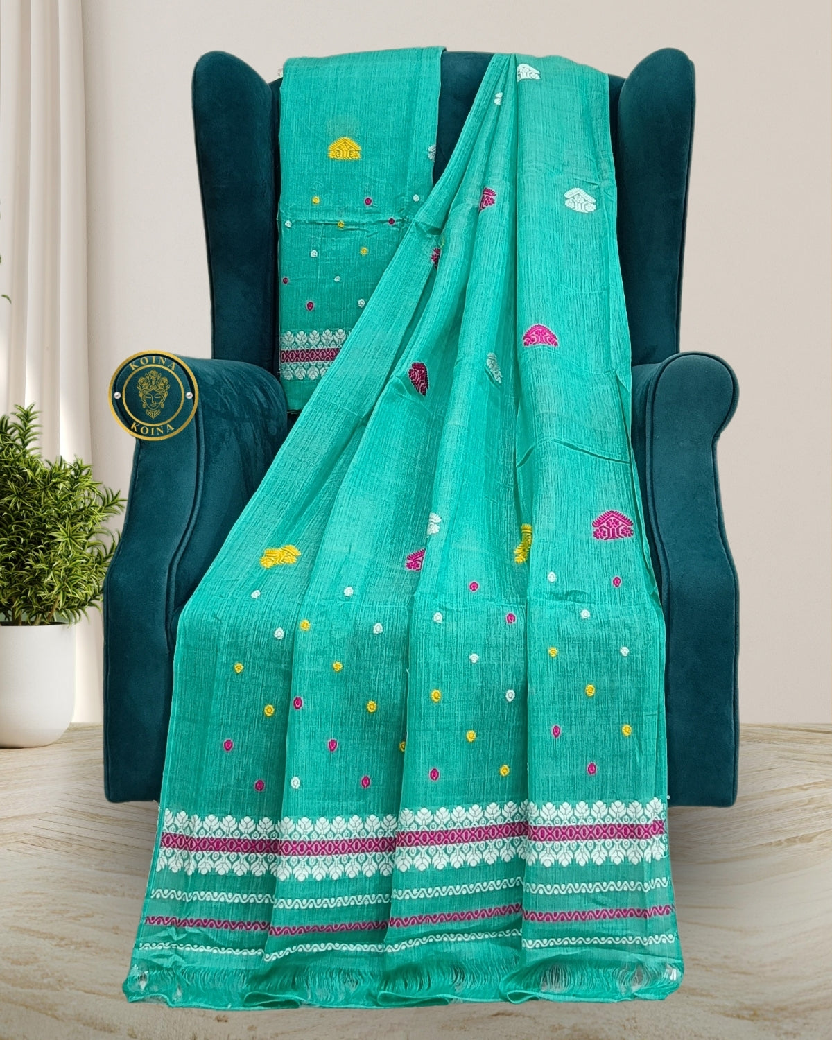 Nuni Cotton Mekhela Chadar – Koina